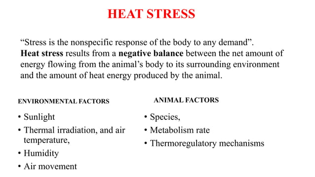 Heat and cold stress management | PPTX