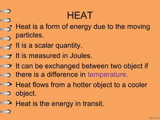 Heat and energy | PPT