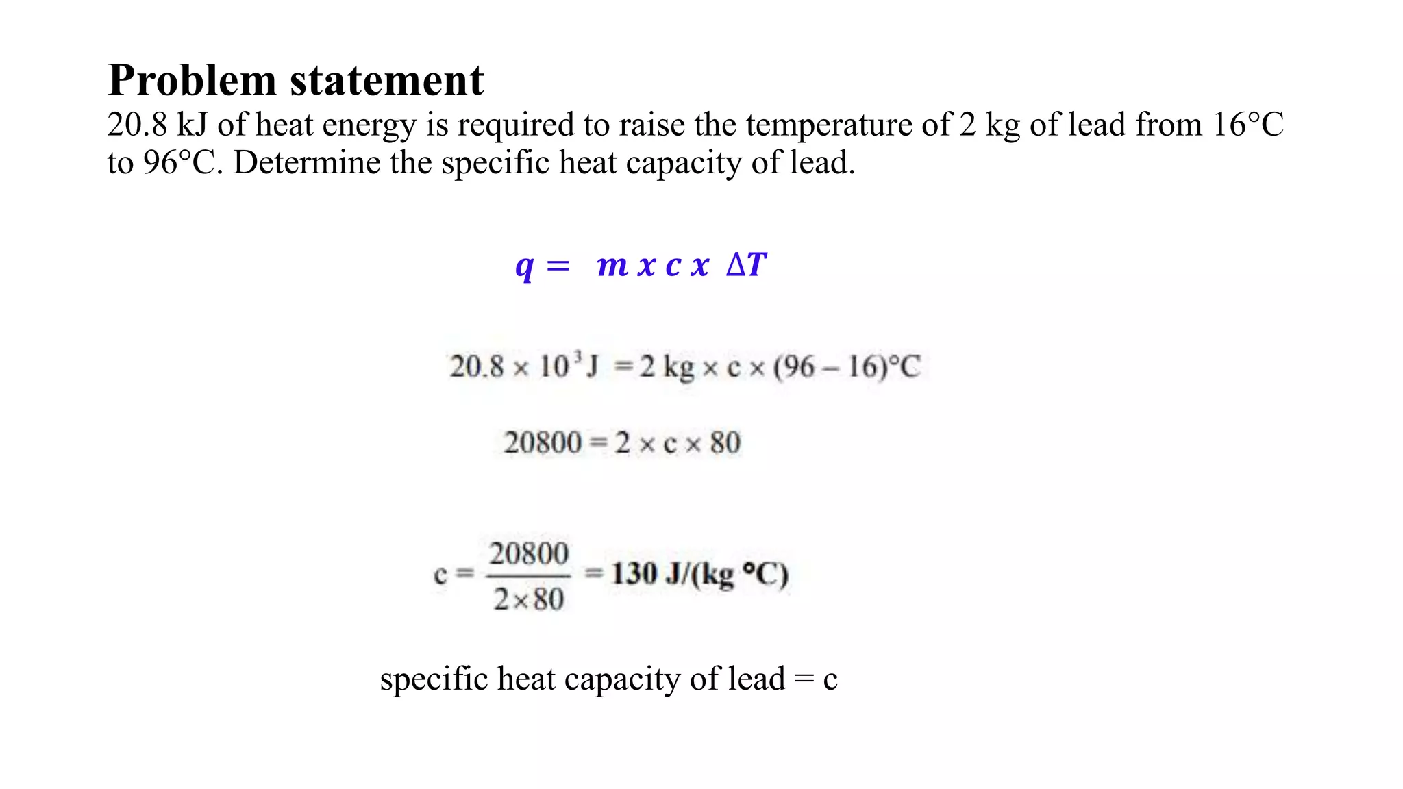 Heat and heat capacity | PPTX