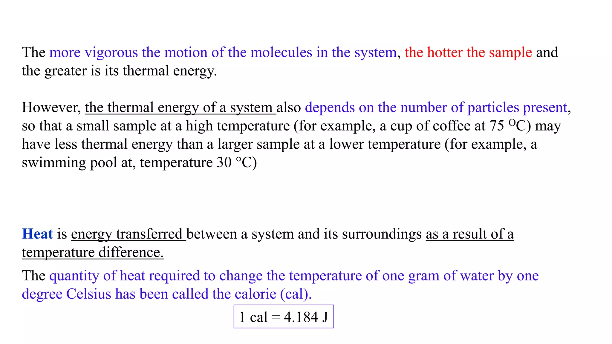 Heat and heat capacity | PPTX