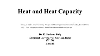 Heat and heat capacity | PPTX