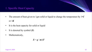 Heat and Heat Capacity | PDF