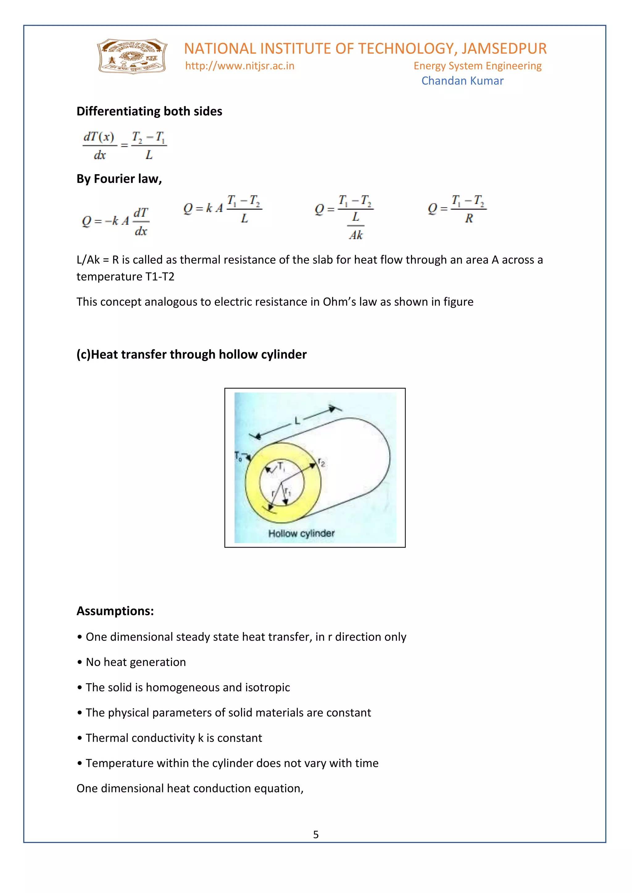 Heat and mass transfer equation; continuity equation; momentum equation ...