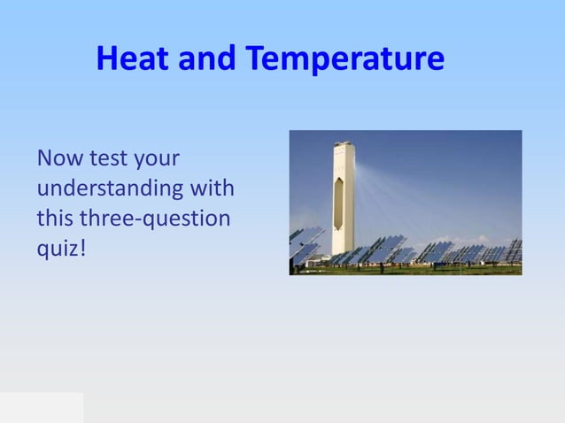 Heat and temperature | PPSX