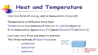 Heat and temperature | PPTX