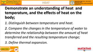 Heat and Temperature Powerpoint Presentation for Grade 8 | PDF