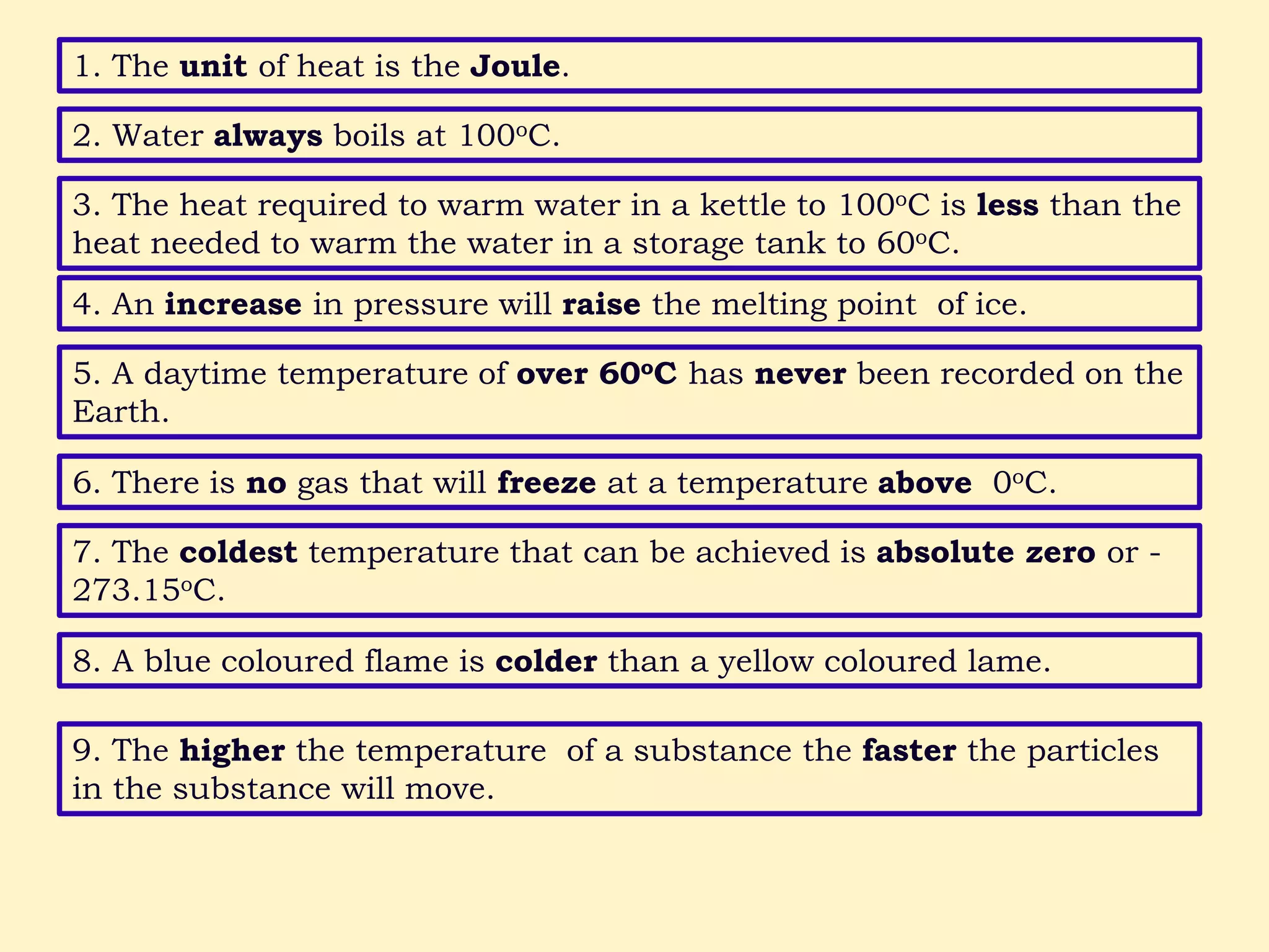 Heat And Temperature Quiz | PPTX