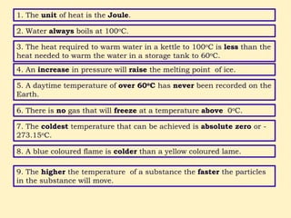Heat And Temperature Quiz | PPTX