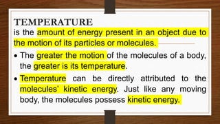 HEAT AND TEMPERATURE (WEEK SIX FOR GRADE 8- 1ST QUARTER).pptx