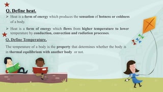 Heat and thermodynamics | PPT
