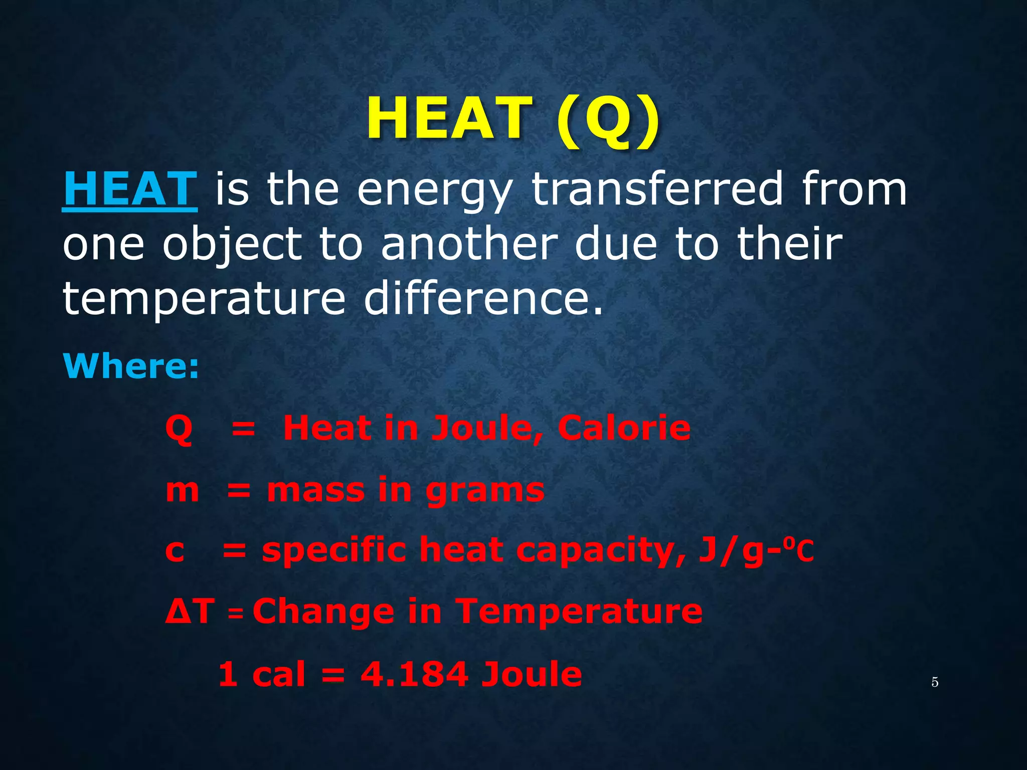 Heat and work | PPTX
