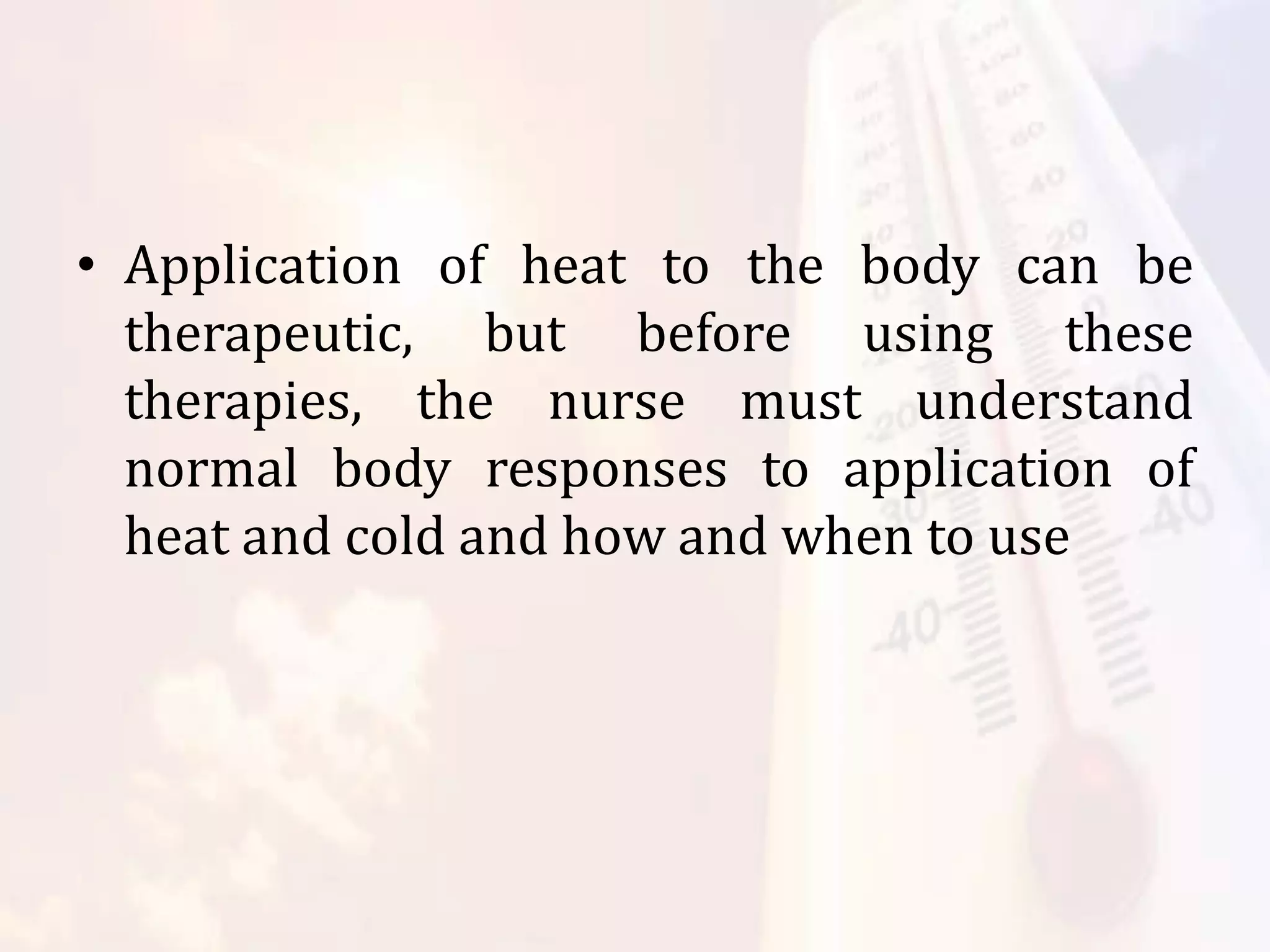 Heat applications | PPTX