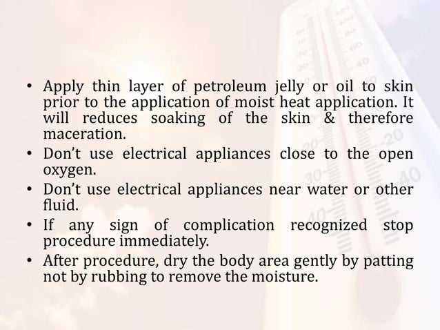 Heat applications | PPTX