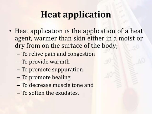 Heat applications | PPTX