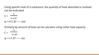 Calorimetry & Heat capacity | PPTX