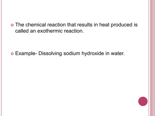 Heat changes in chemical reactions | PPT