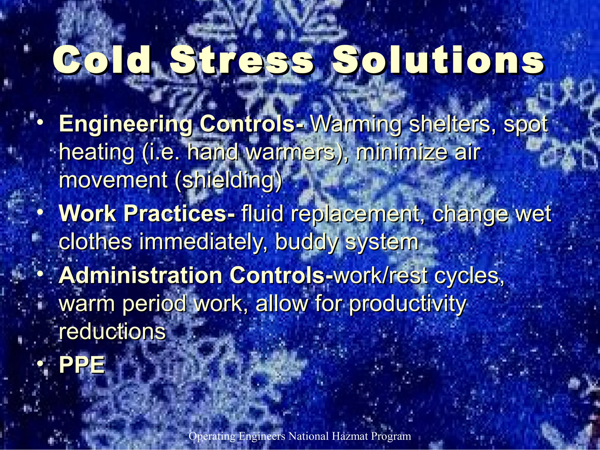 Heat cold stress | PPT