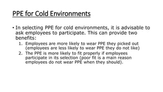 Heat Cold Stress Burns for occupational health and safety management | PPTX