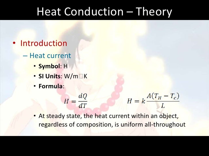 Heat conduction