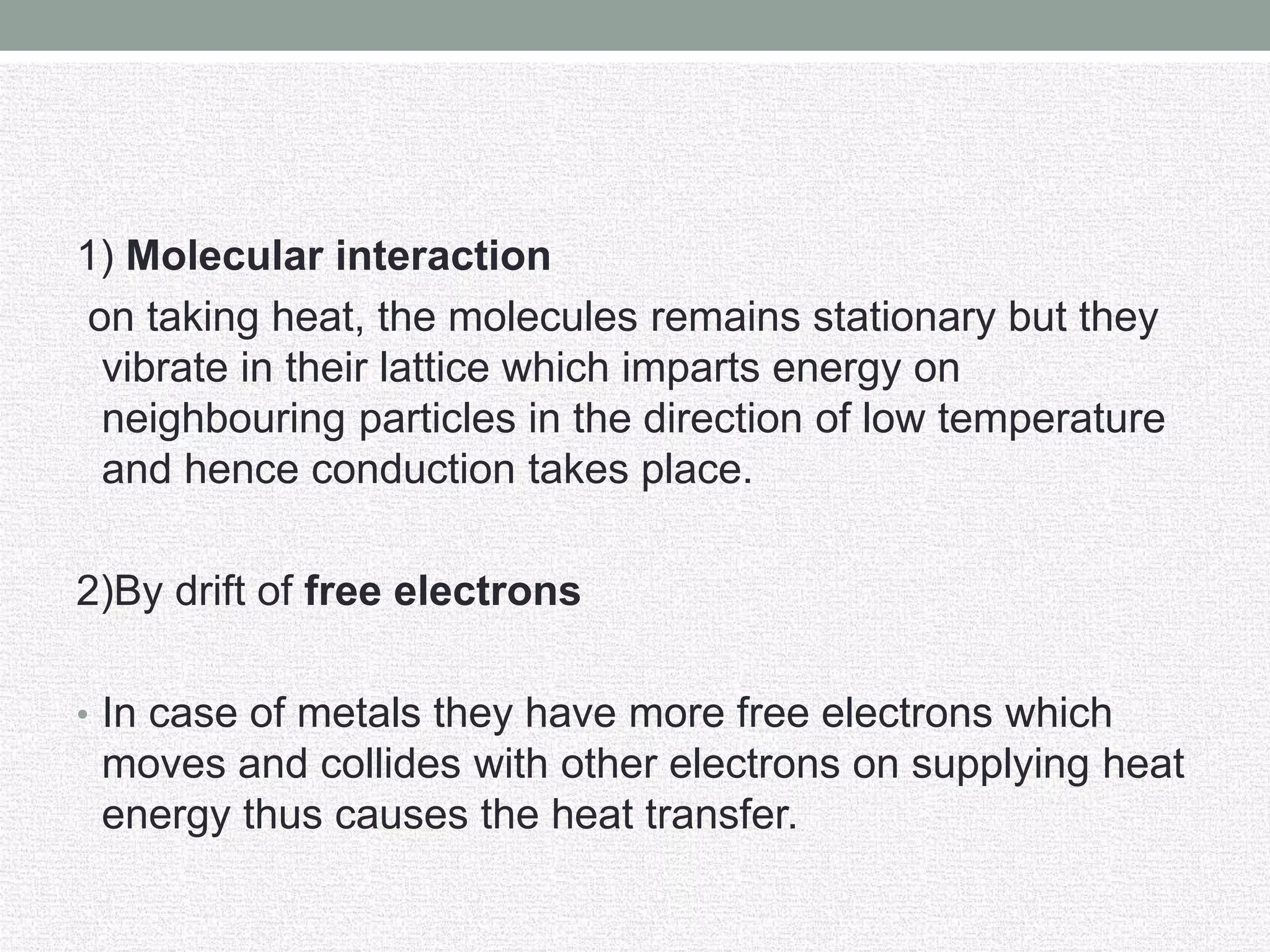 Heat conduction | PPTX