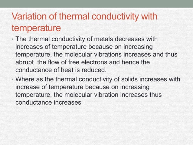 Heat conduction | PPTX