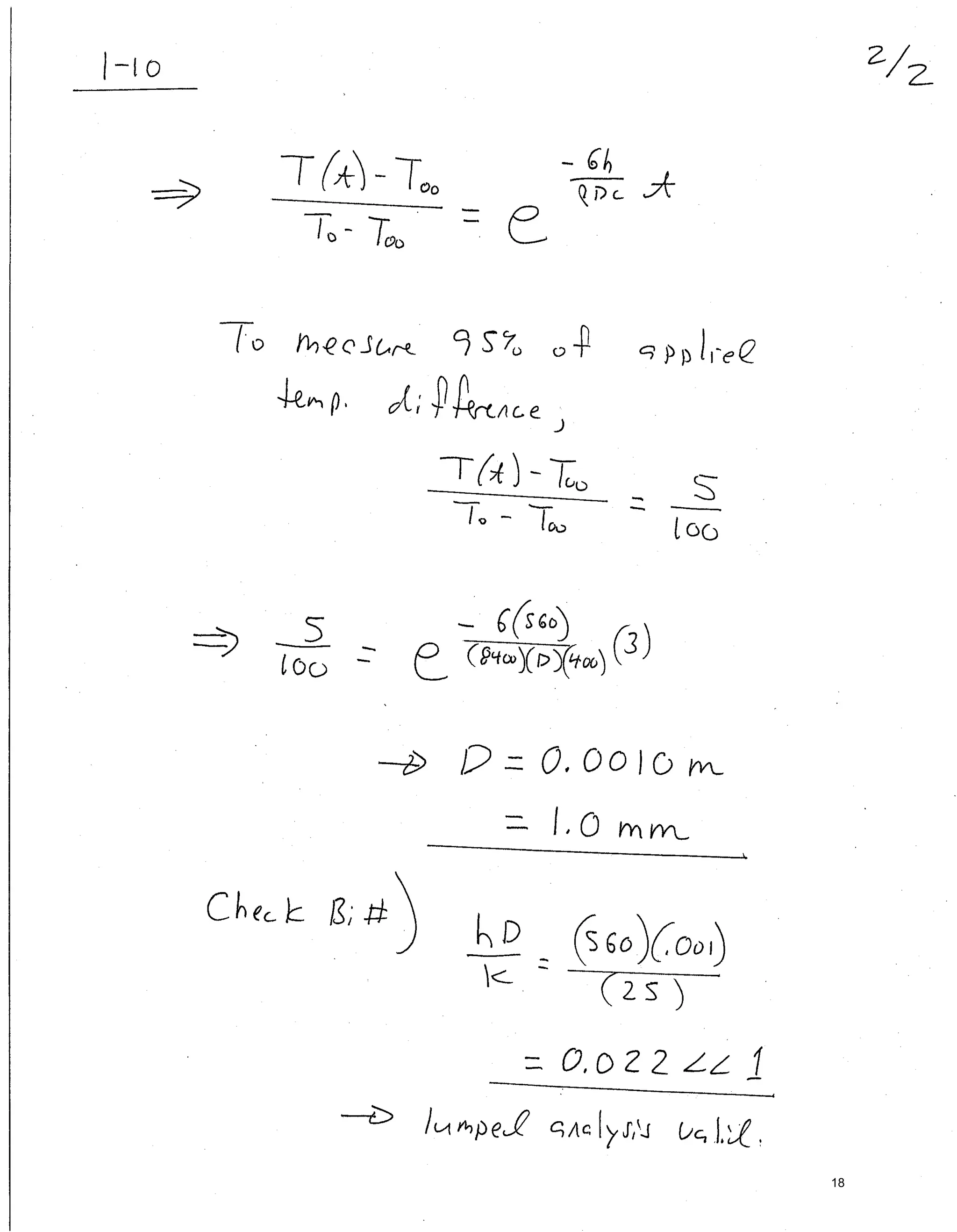 Answers To Problems In Heat Conduction 3rd Edition By David Hahn