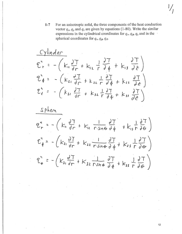 Answers To Problems In Heat Conduction 3rd Edition By David Hahn