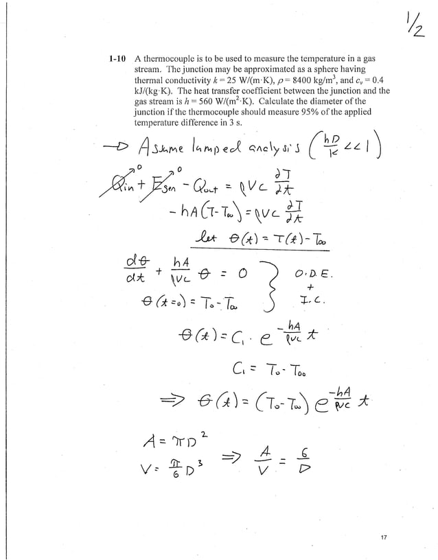Answers To Problems In Heat Conduction 3rd Edition By David Hahn