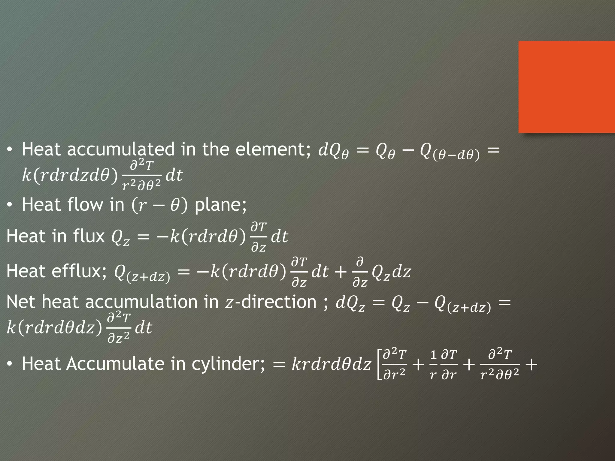 Heat conduction equation | PPTX | Physics | Science
