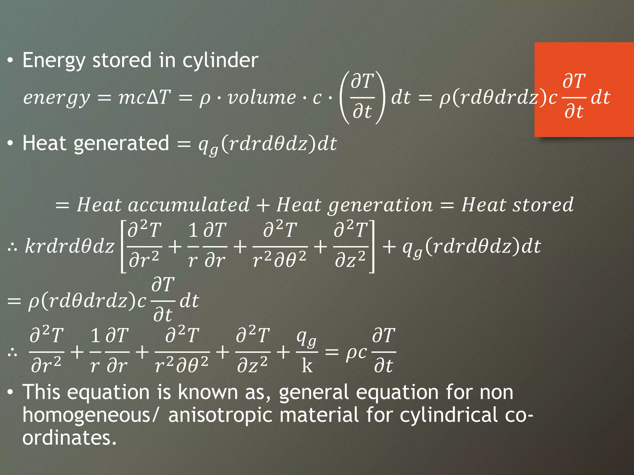 Heat conduction equation | PPTX