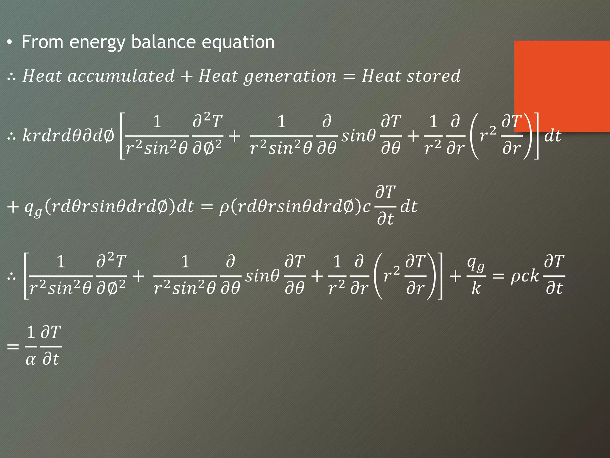 Heat conduction equation | PPTX