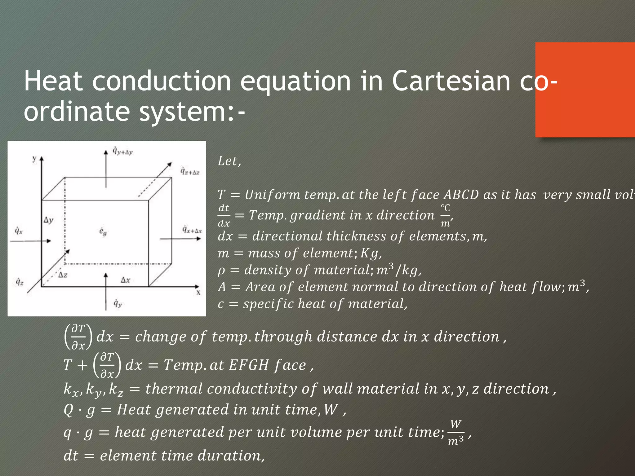 Heat Conduction Equation Pptx Physics Science