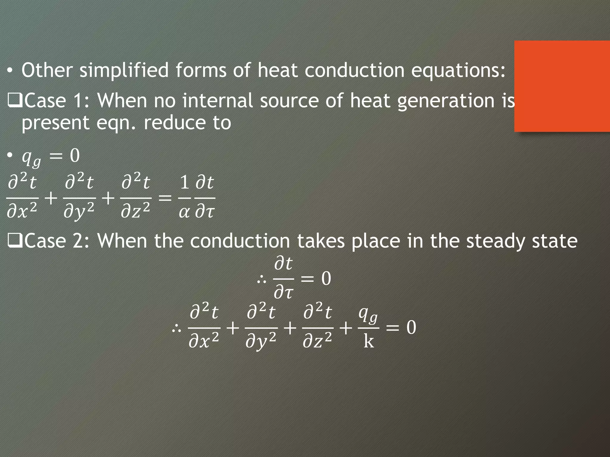 Heat Conduction Equation Pptx Physics Science