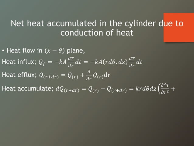 Heat Conduction Equation Pptx Physics Science