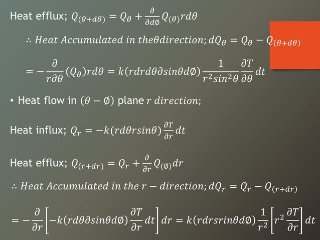 Heat Conduction Equation Pptx Physics Science