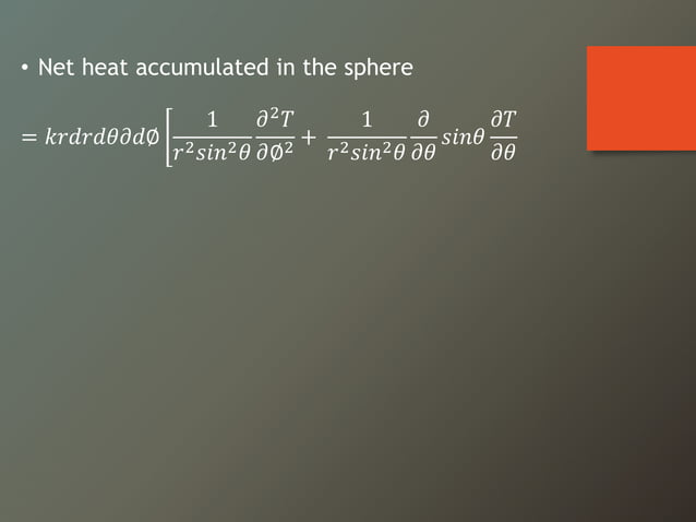 Heat Conduction Equation Pptx Physics Science