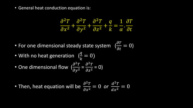 Heat conduction through a plane wall | PPTX | Physics | Science