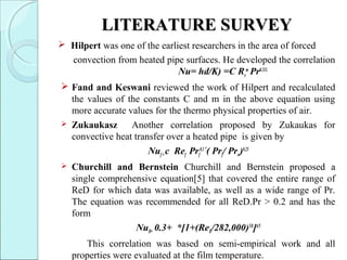 FABRICATION OF EXPERIMENTAL SETUP TO EVALUATE CONVECTIVE HEAT TRANSFER ...