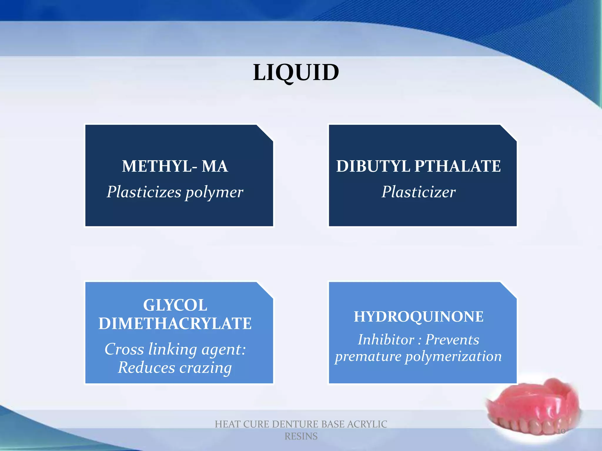 Heat cure acrylic | PPTX