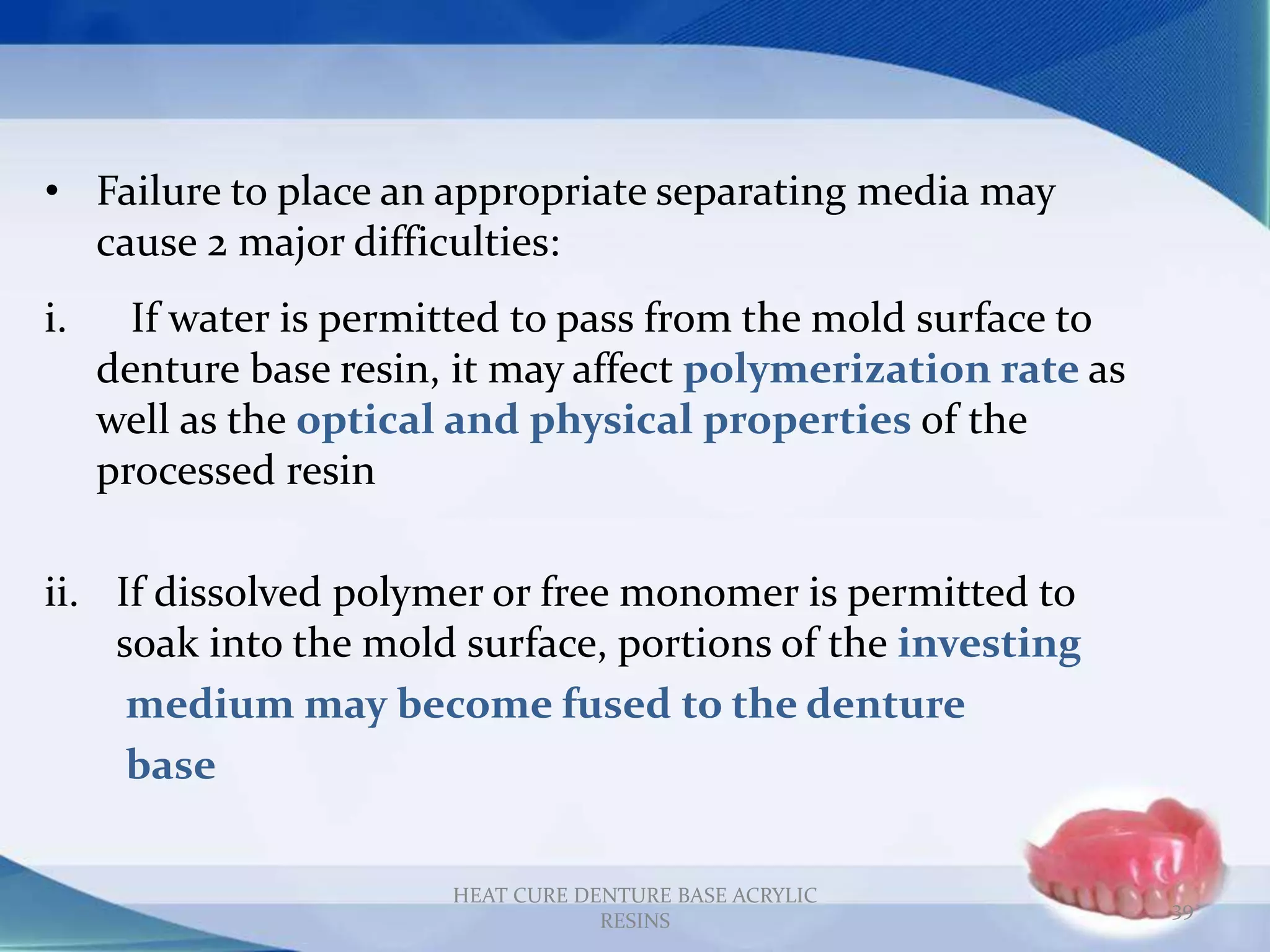 Heat cure acrylic | PPTX
