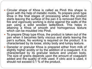 Heat Desiccated Milk Products- process, uses | PPT