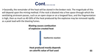 Heat load due to use of explosive in coal mine IITBHU.ppt