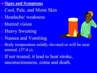 First Aid for Heat emergencies | PPT