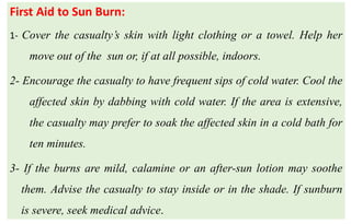 Heat emergencies (ayoub) | PPTX | First Aid | Injuries