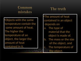 Heat Energy General Science PowerPoint Presentation | PPTX