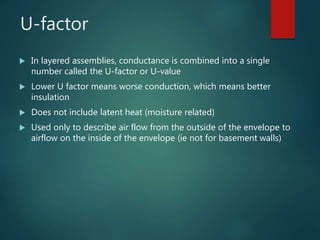 Heat energy flows in buildings | PPTX