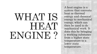 Heat engine cycles | PPTX