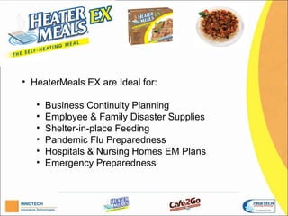 HeaterMeals: Our Products | PPT