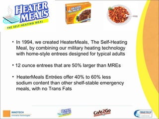 HeaterMeals: Our Products | PPT