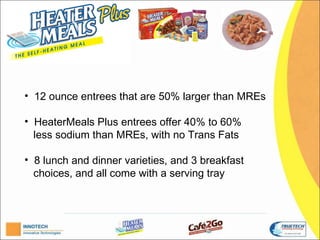 HeaterMeals: Our Products | PPT
